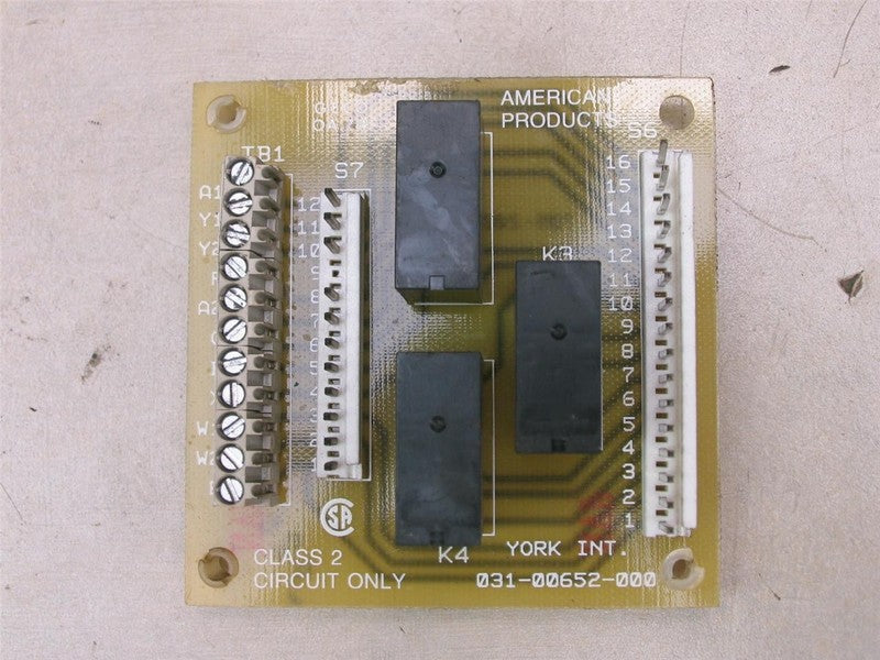 YORK 031-00652-000 2 Stage Cooling Control Circuit Board– Willard's ...