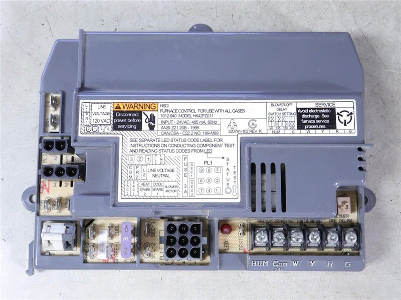 Carrier Bryant Payne HK42FZ011 Furnace Control Circuit Board 1012-940 ...