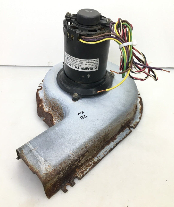 AO Smith JF1H131N HC30CK234 Draft Inducer Blower Motor Assembly #MK183 ...