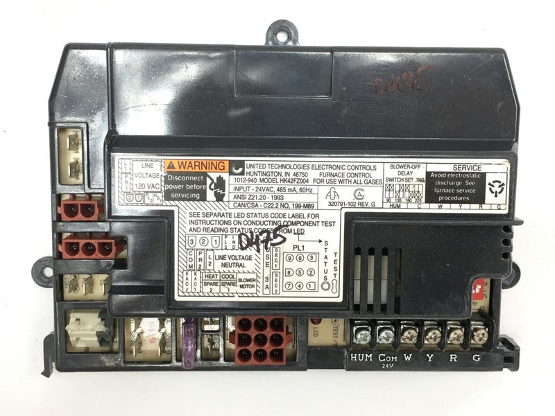 Carrier HK42FZ004 Furnace Control Board 1012-940 #D475– Willard's HVAC ...