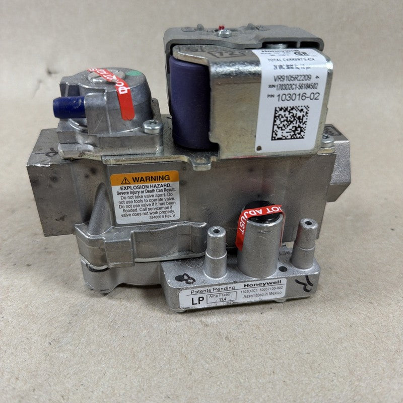 Honeywell LP Modulating gas valve VR9105R2209 Lennox 103016-02 72W35 ...