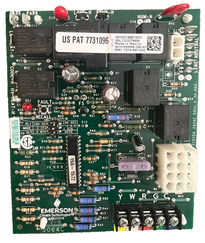 50M56-290 Amana Goodman PCBBF162S Furnace Control Circuit Board ...