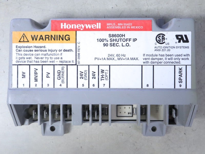 Honeywell S8600H Pool/Spa Furnace Ignition Control Module– Willard's ...