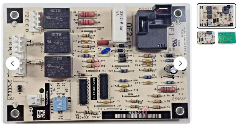 HK32EA012 Defrost Control Board CEPL130433-12 Carrier CEBD430433-10A ...