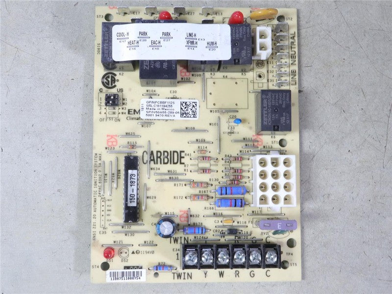 White Rodgers Amana PCBBF112S Furnace Control Circuit Board 50A55-289 ...